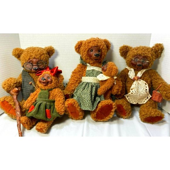 Gund | Other | Vintage Gund Cinnabears Family Nana Nutmeg Grandpa Basil ...